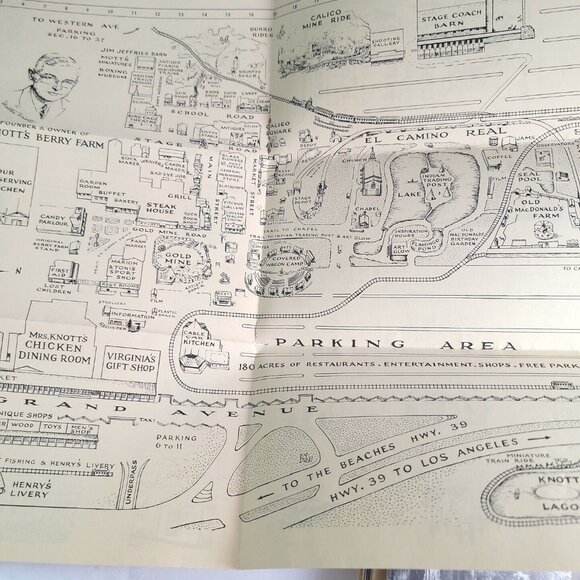 Office | 1947 Map And Guide To Knotts Berry Farm And Ghost Town Buena ...